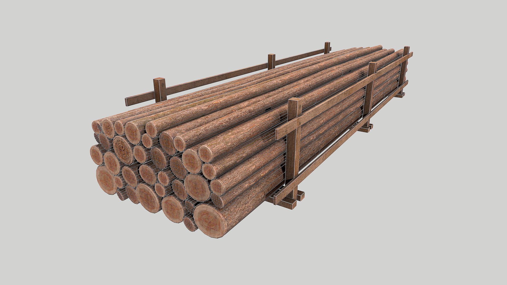 3D Model Wood Logs V2 With PBR 4K 8K - TurboSquid 1730805