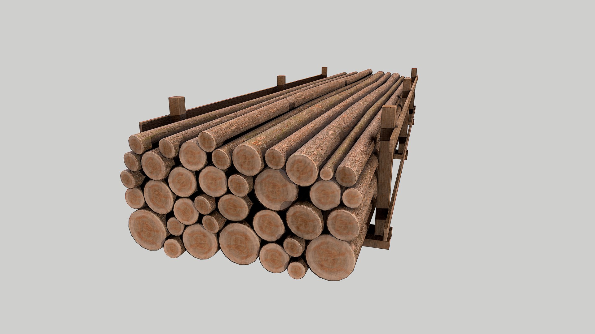 3D Model Wood Logs V2 With PBR 4K 8K - TurboSquid 1730805