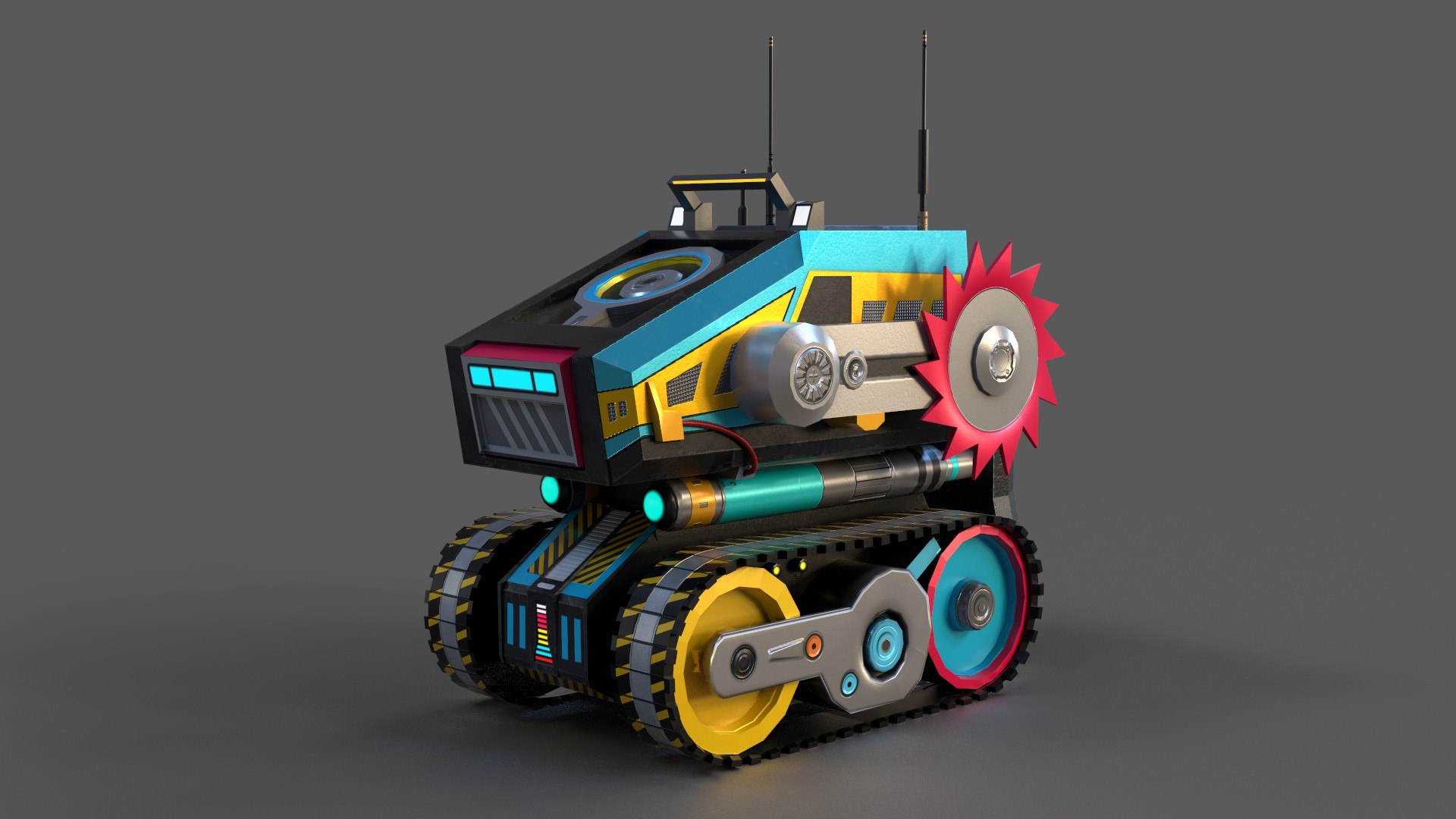 Battle Bot - Doom Saw 3D Model - TurboSquid 2389160