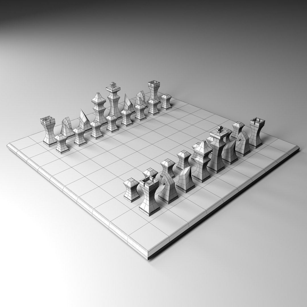 Chess Table 3 3d Model