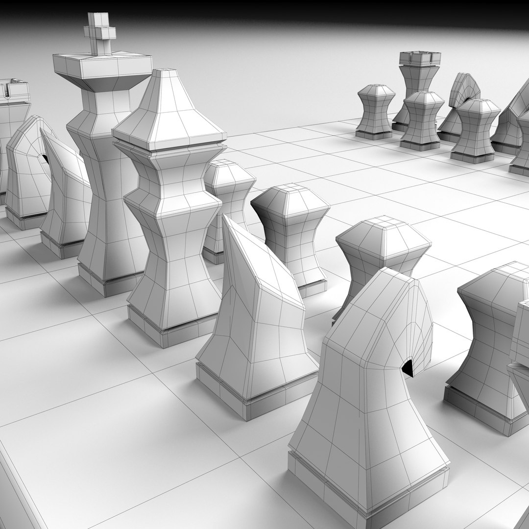 Chess Table 3 3d Model