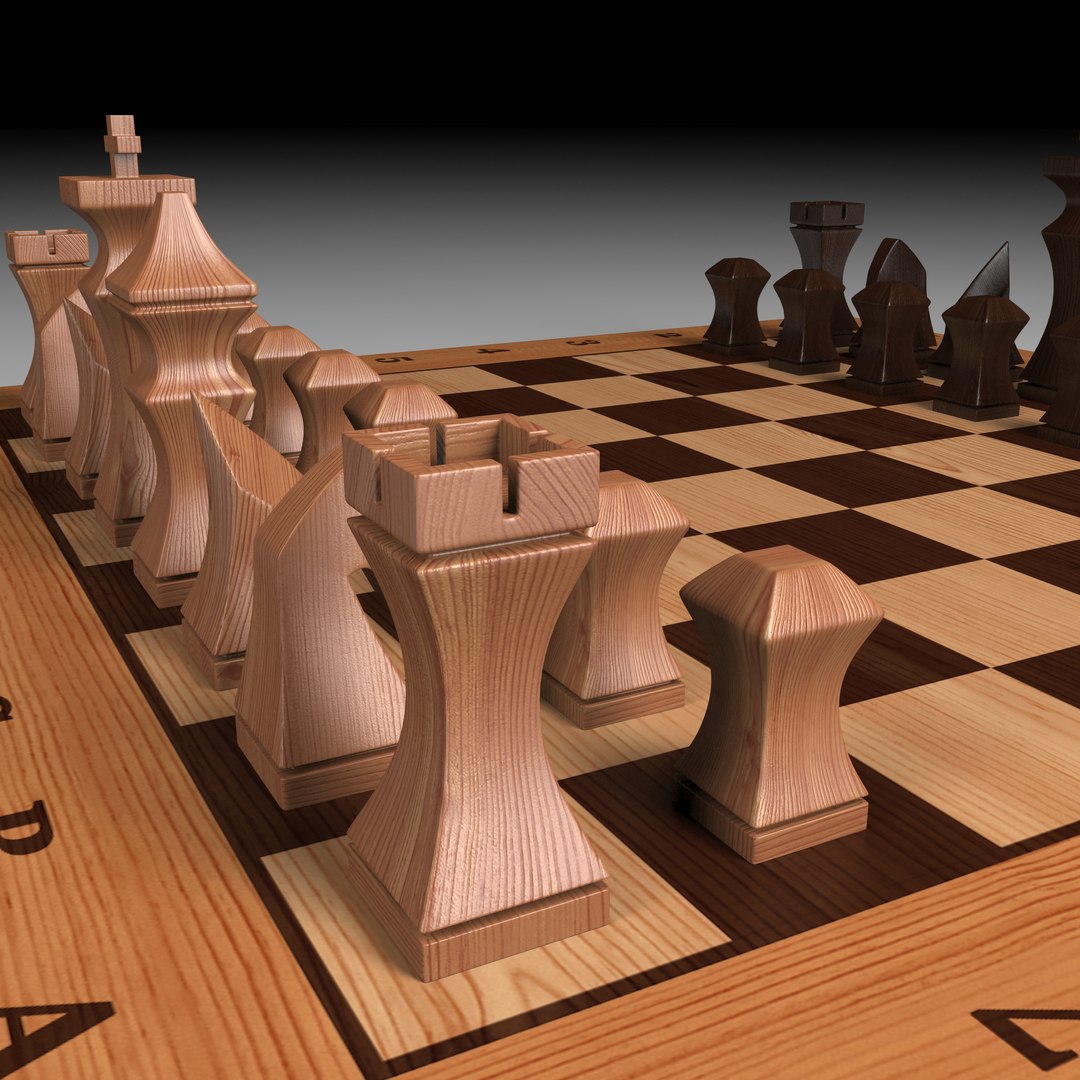 Chess Table 3 3d Model