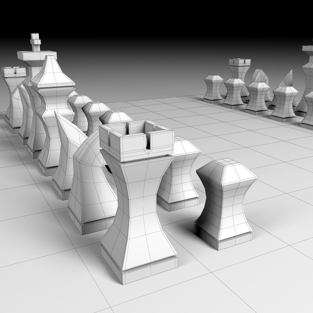 Chess Table 3 3d Model