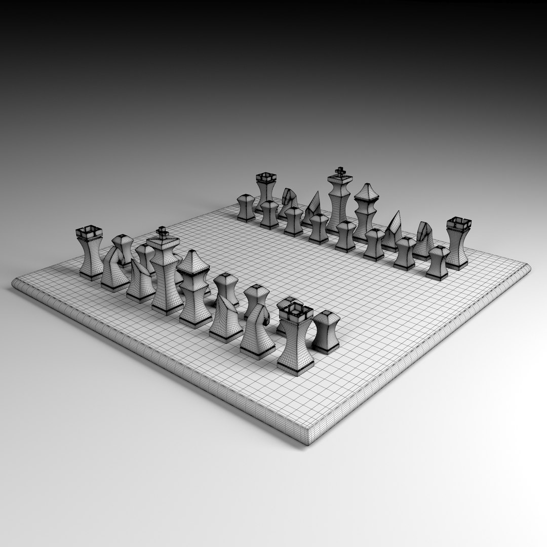 Chess Table 3 3d Model