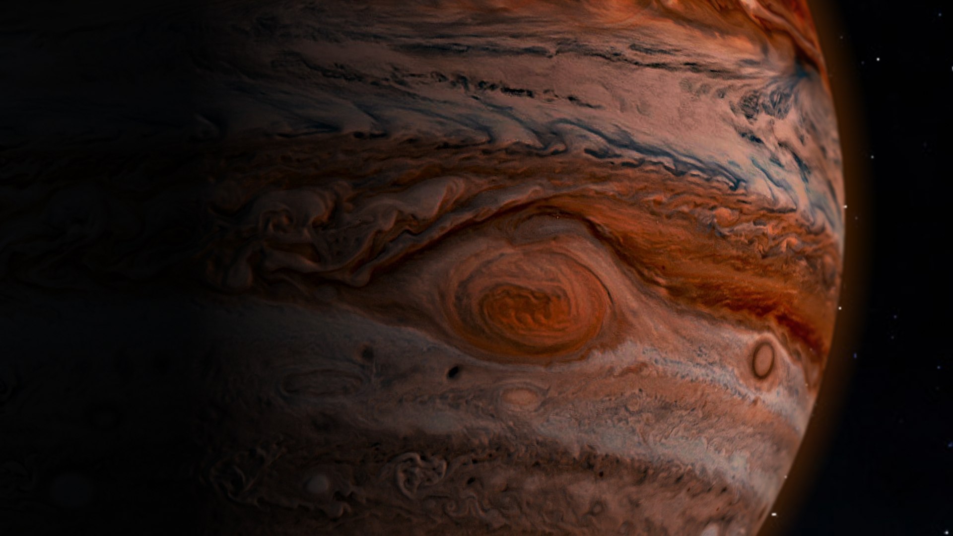 3D Jupiter Jupiter 8k Closeup Sun Sci Fi Planet Alien Terrain Celestial ...