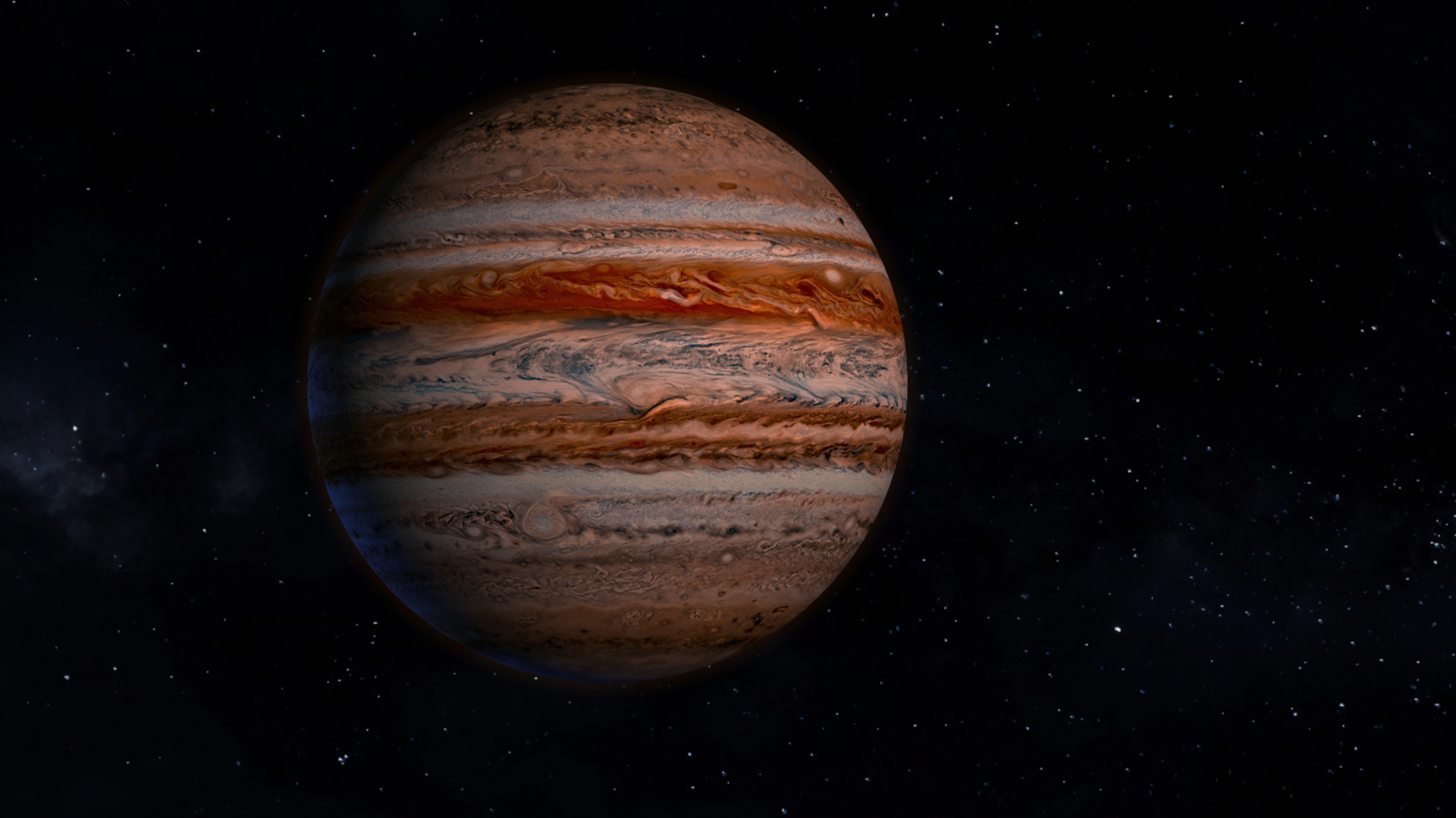 3D Jupiter Jupiter 8k Closeup Sun Sci Fi Planet Alien Terrain Celestial ...