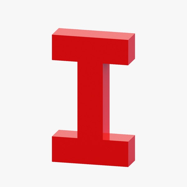 modelo 3d Pixel Letter I - TurboSquid 1981302