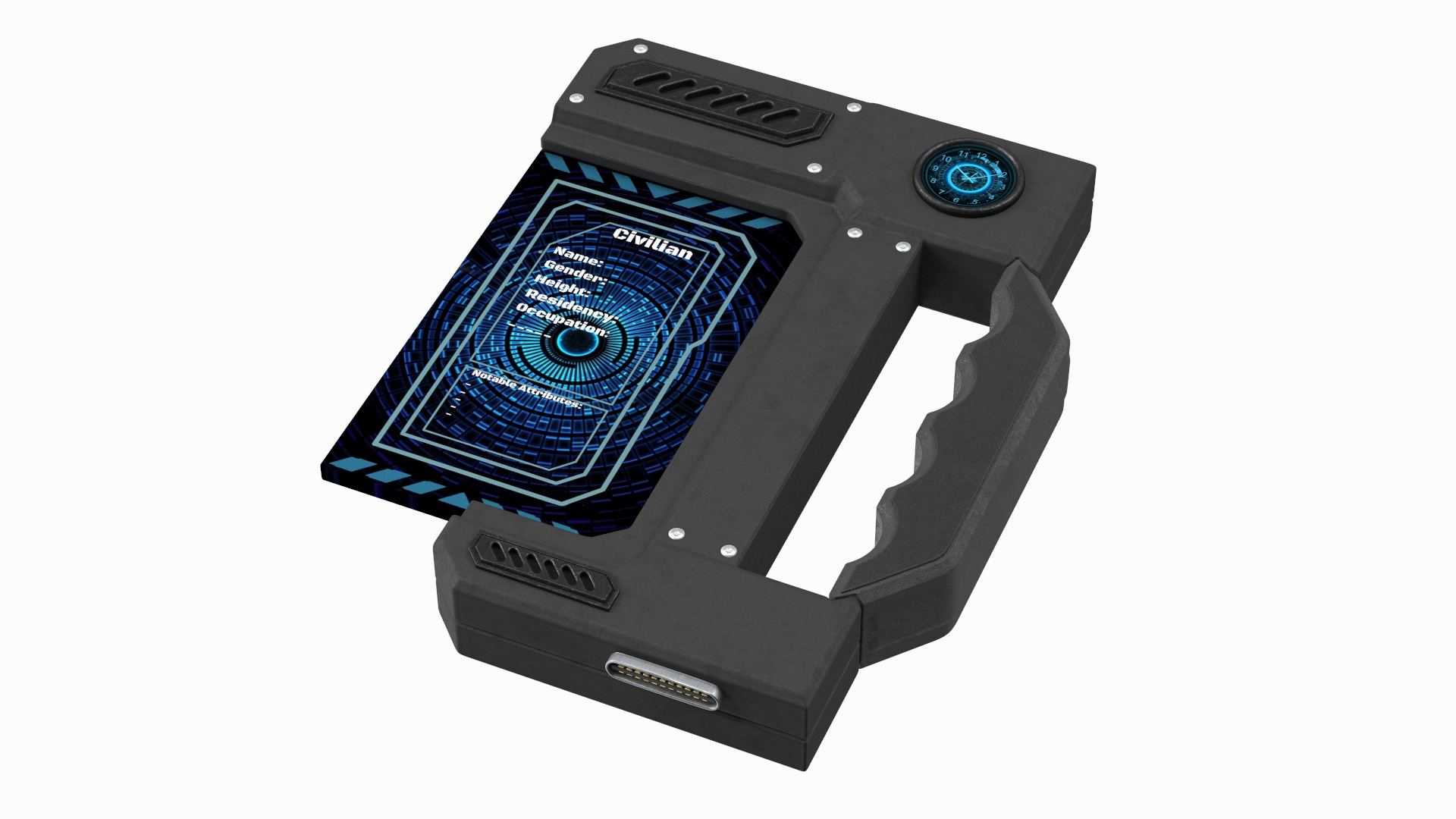 New Sci-Fi Phone Device Black 3D - TurboSquid 2121160