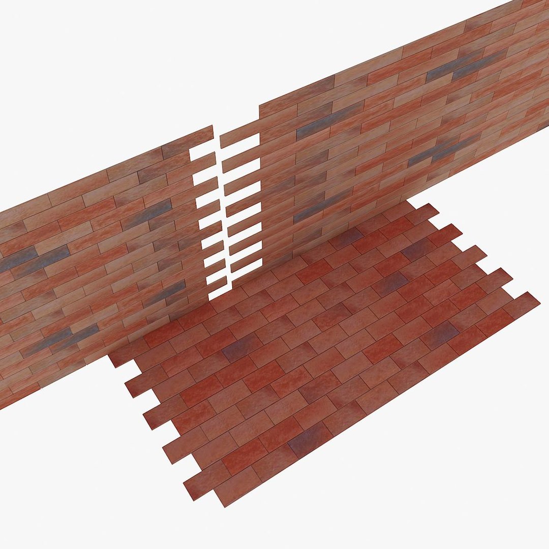 3d Model Klinker 240x71x14 Eisenrost