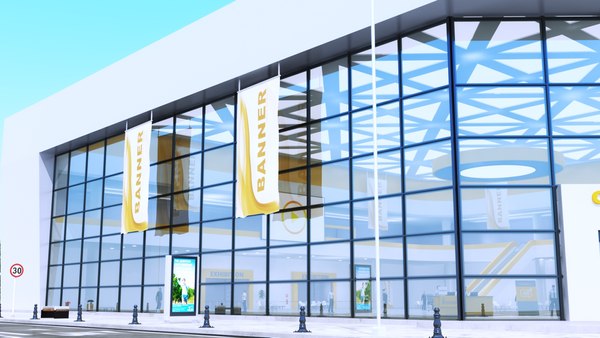 Congress centre 3D model - TurboSquid 1704782