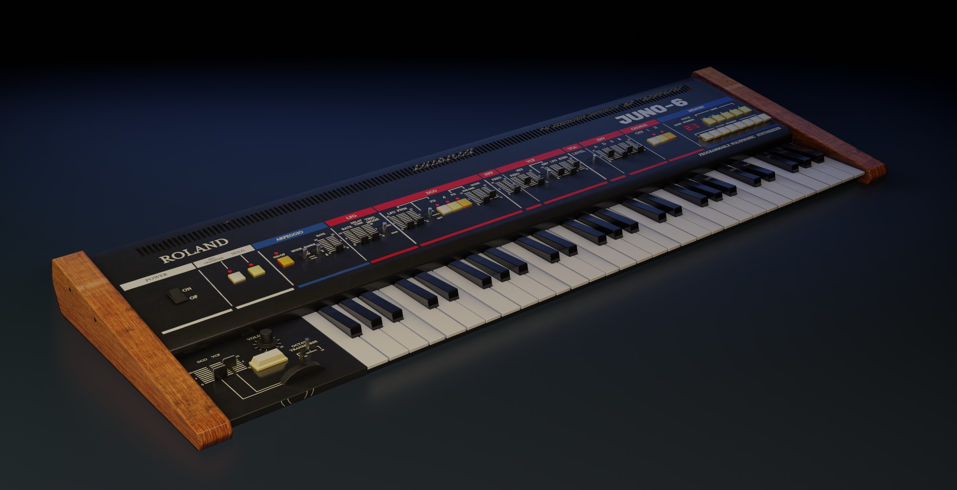 Roland Juno 6 Juno-6 3D Model - TurboSquid 1655026