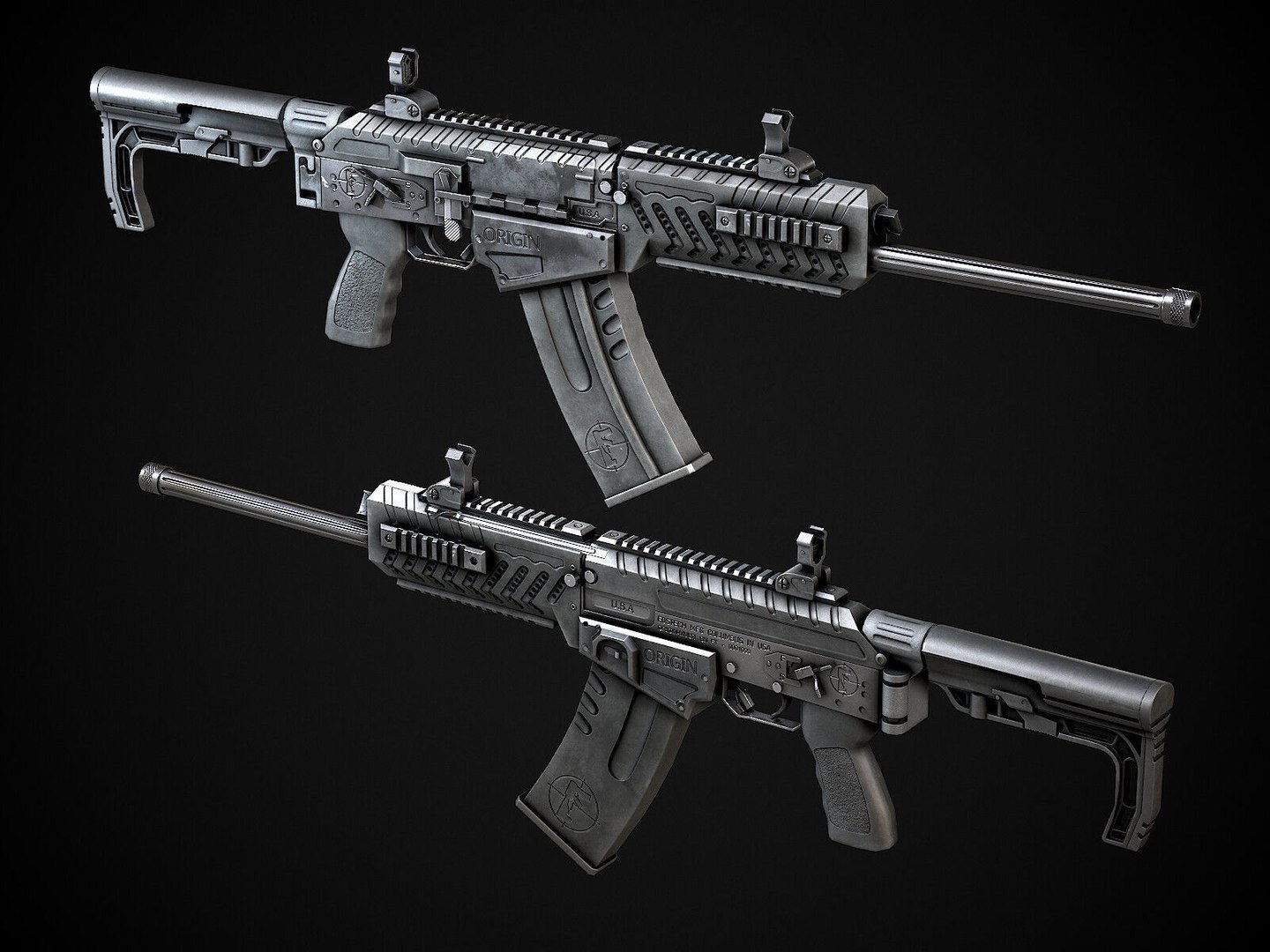 Fostech Origin 12 AAA Game Ready PBR Low-Poly 3D Model 3D Model ...