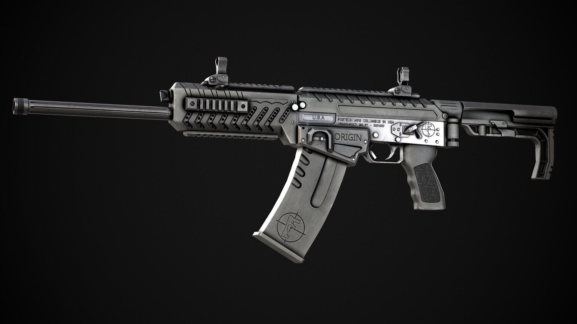 Fostech Origin 12 AAA Game Ready PBR Low-Poly 3D Model 3D Model ...