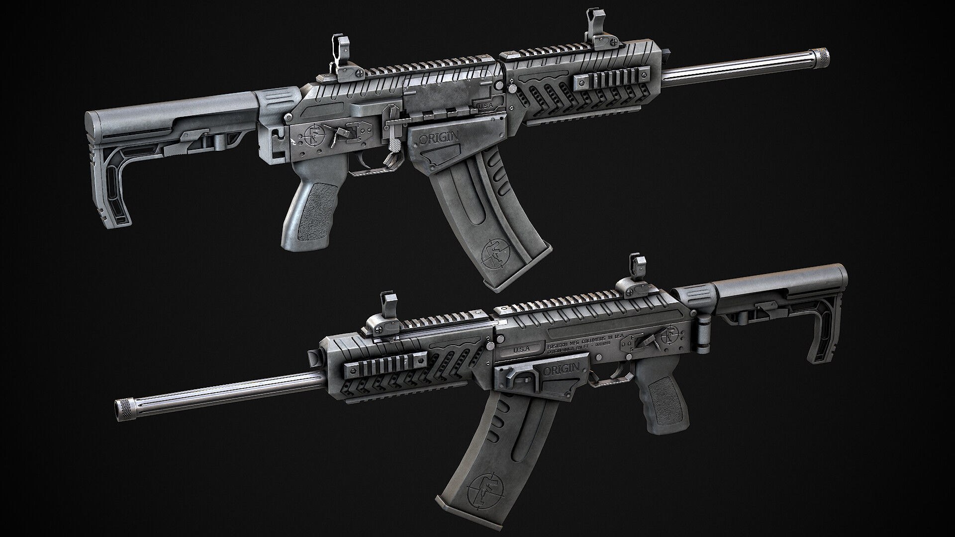 Fostech Origin 12 AAA Game Ready PBR Low-Poly 3D Model 3D Model ...