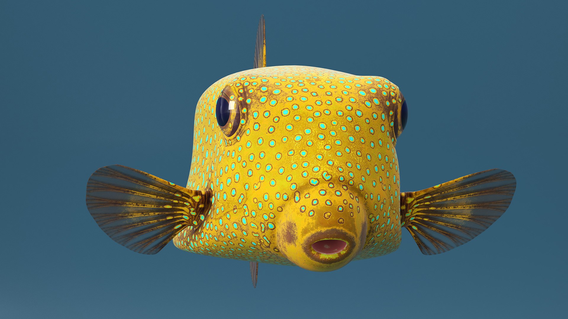 3D Yellow Spotted Boxfish Model - TurboSquid 2321495