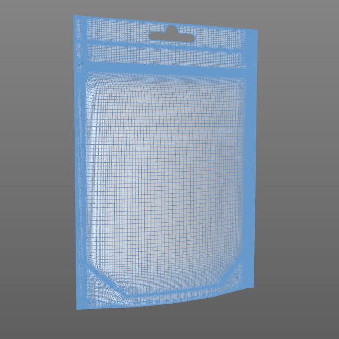 Plastic pouch bag food packing 3D model model - TurboSquid 2113293