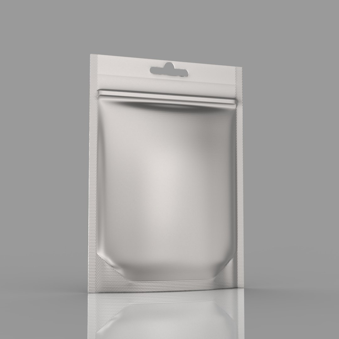 Plastic pouch bag food packing 3D model model - TurboSquid 2113293