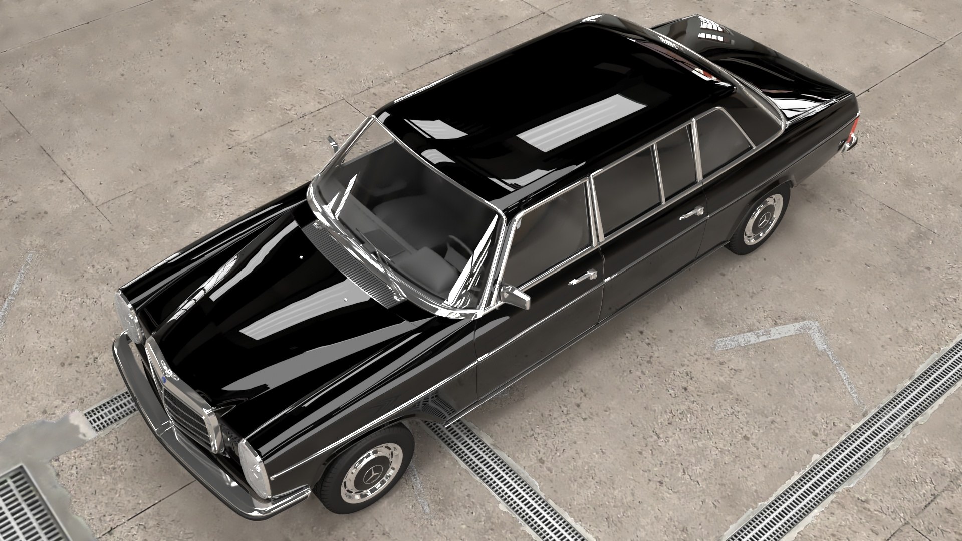 3D Model 1968-1975 Mercedes Benz W115 Limousine - TurboSquid 2021085