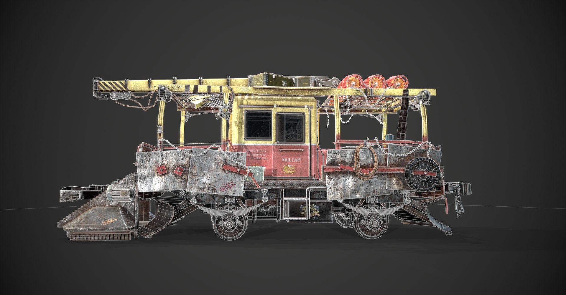 Railcar 3D Model - TurboSquid 2277013