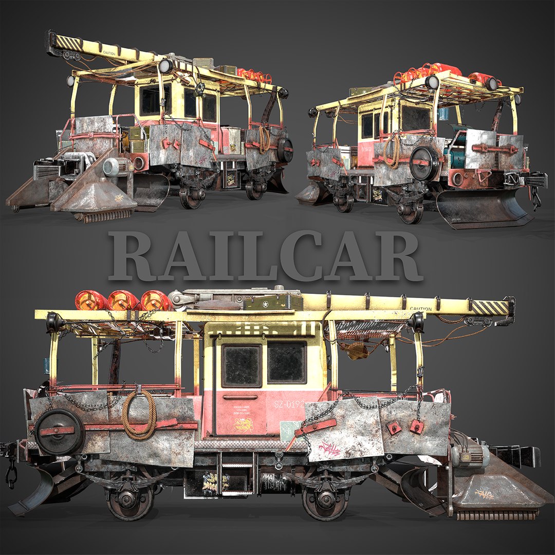 Railcar 3D Model - TurboSquid 2277013
