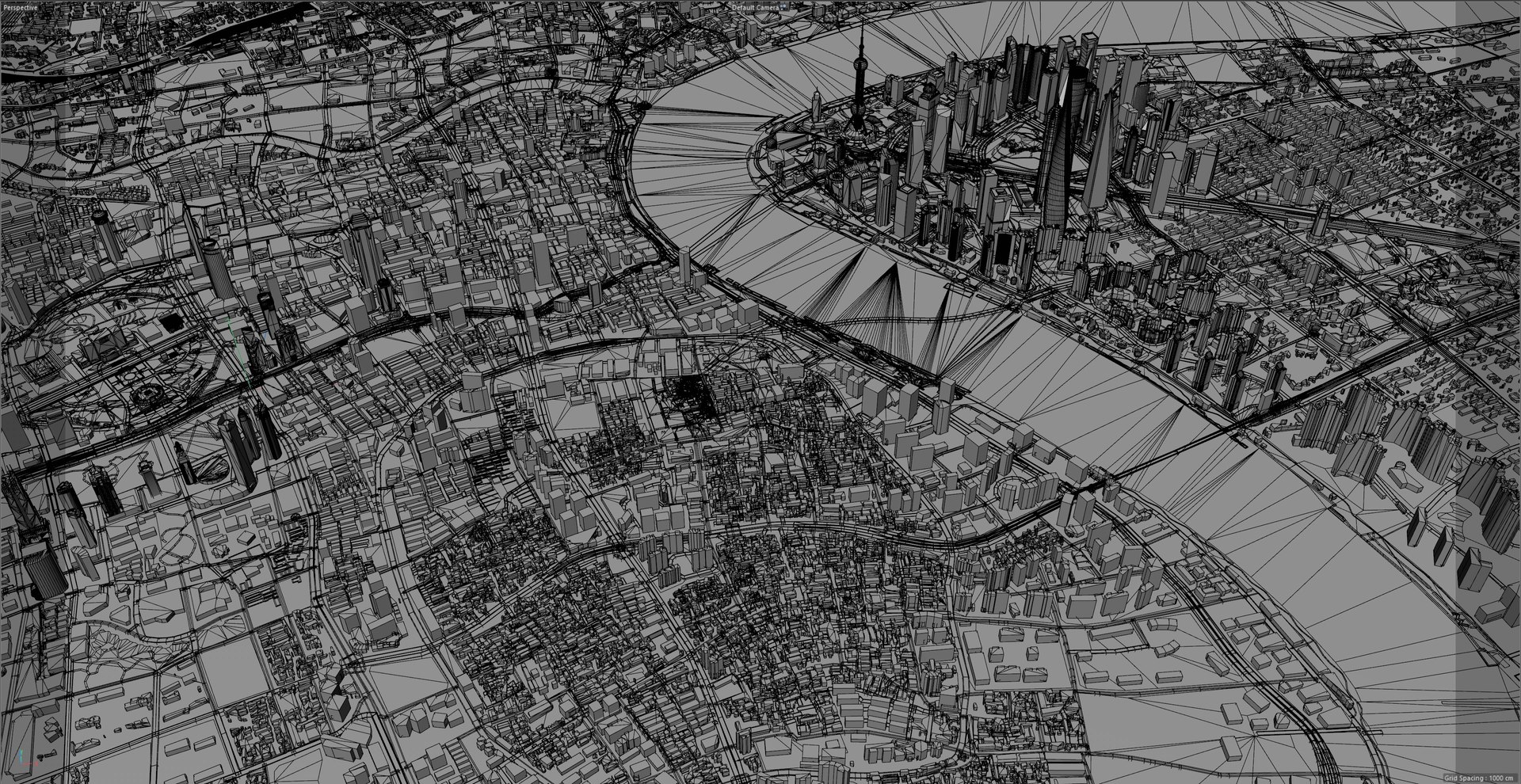 3D Shanghai Downtown China - TurboSquid 1989780