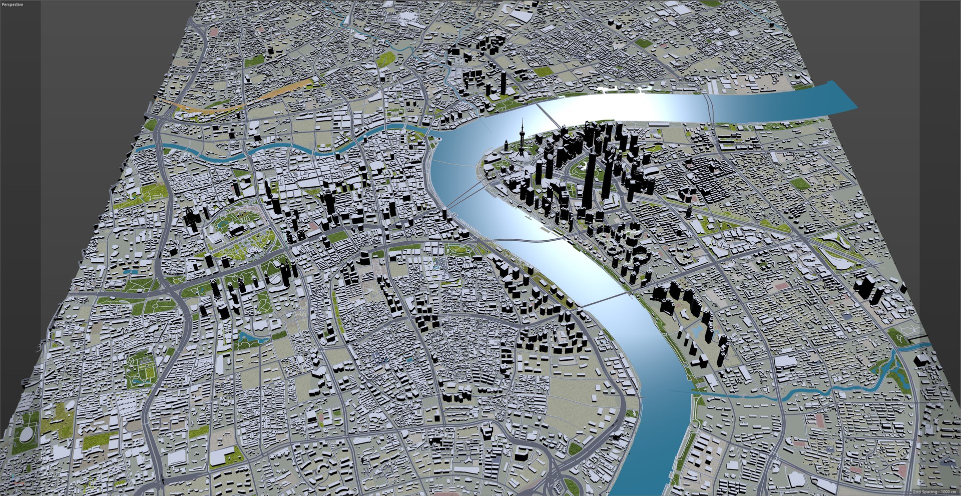 3D Shanghai Downtown China - TurboSquid 1989780