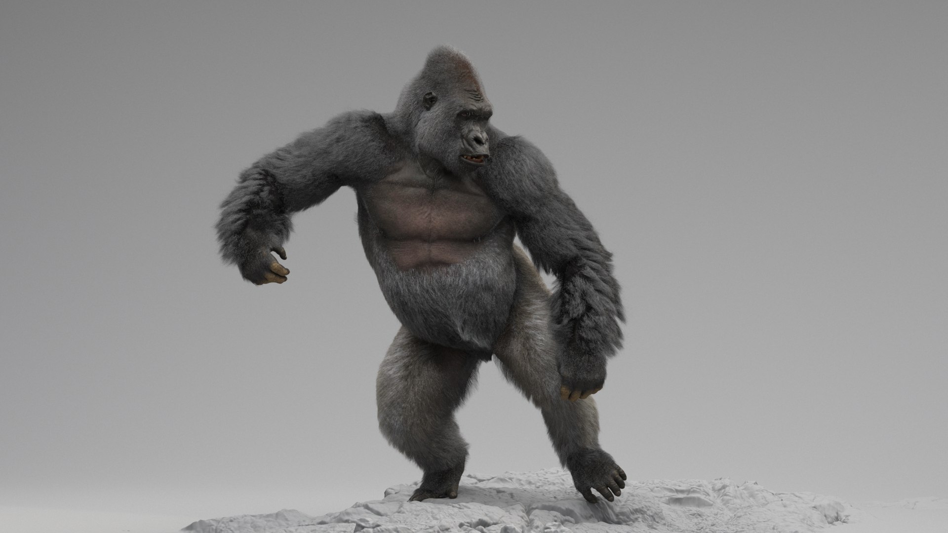 Rigged gorilla model - TurboSquid 1713512