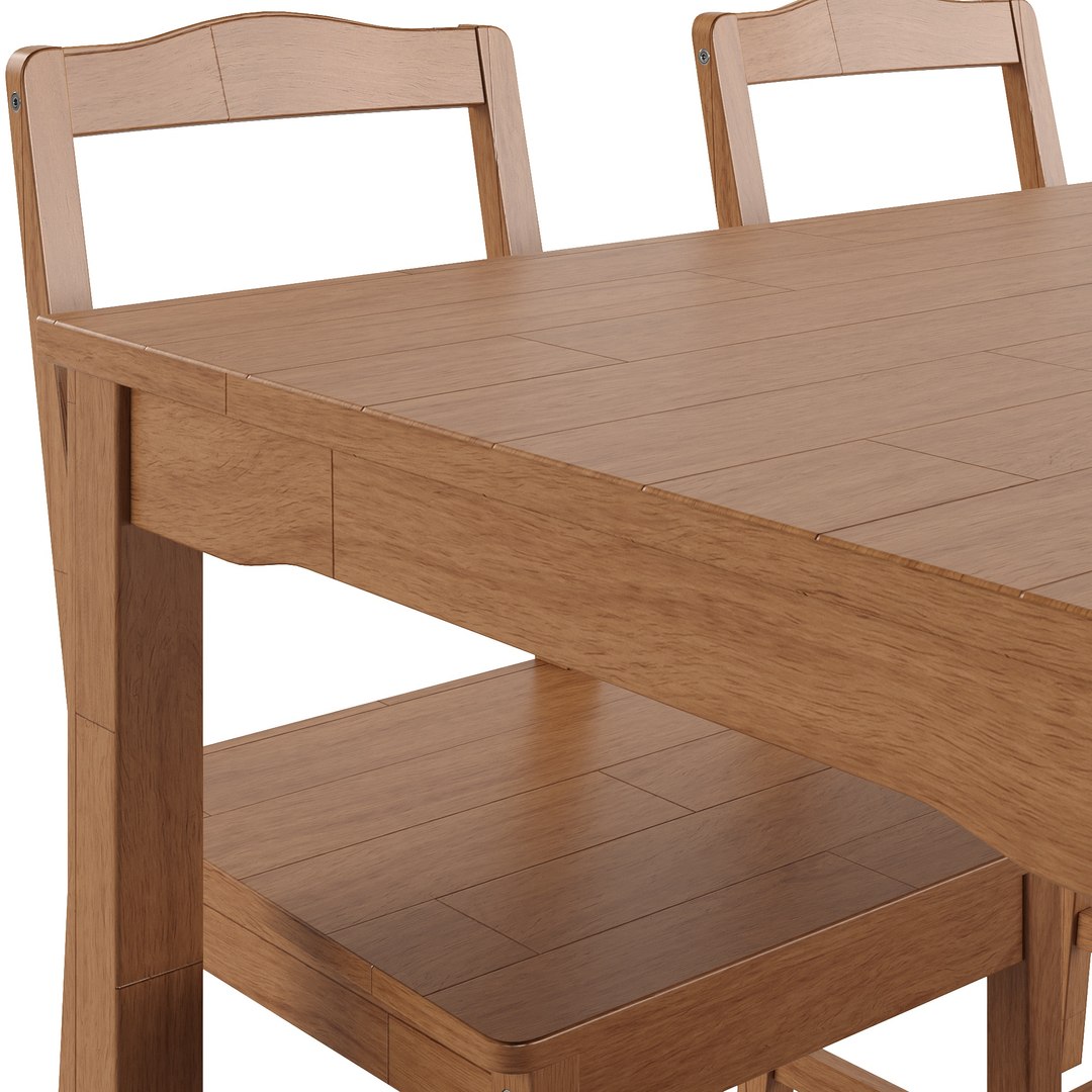 Table And Chair Hagernas 3D Model - TurboSquid 2370257