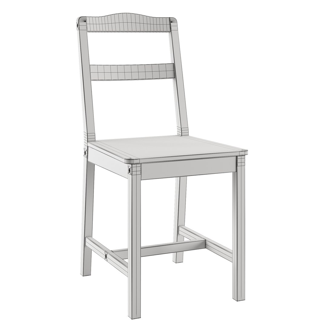 Table And Chair Hagernas 3D Model - TurboSquid 2370257
