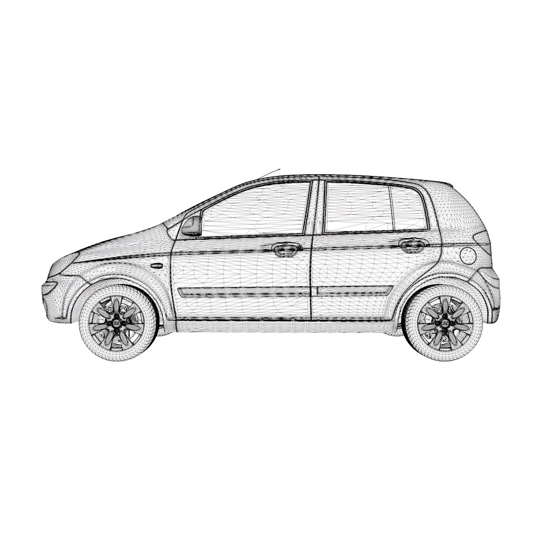 3D model Hyundai Getz - 2006 - TurboSquid 2138337
