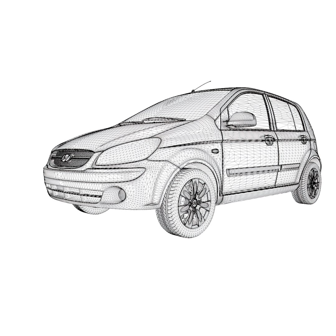 3D model Hyundai Getz - 2006 - TurboSquid 2138337