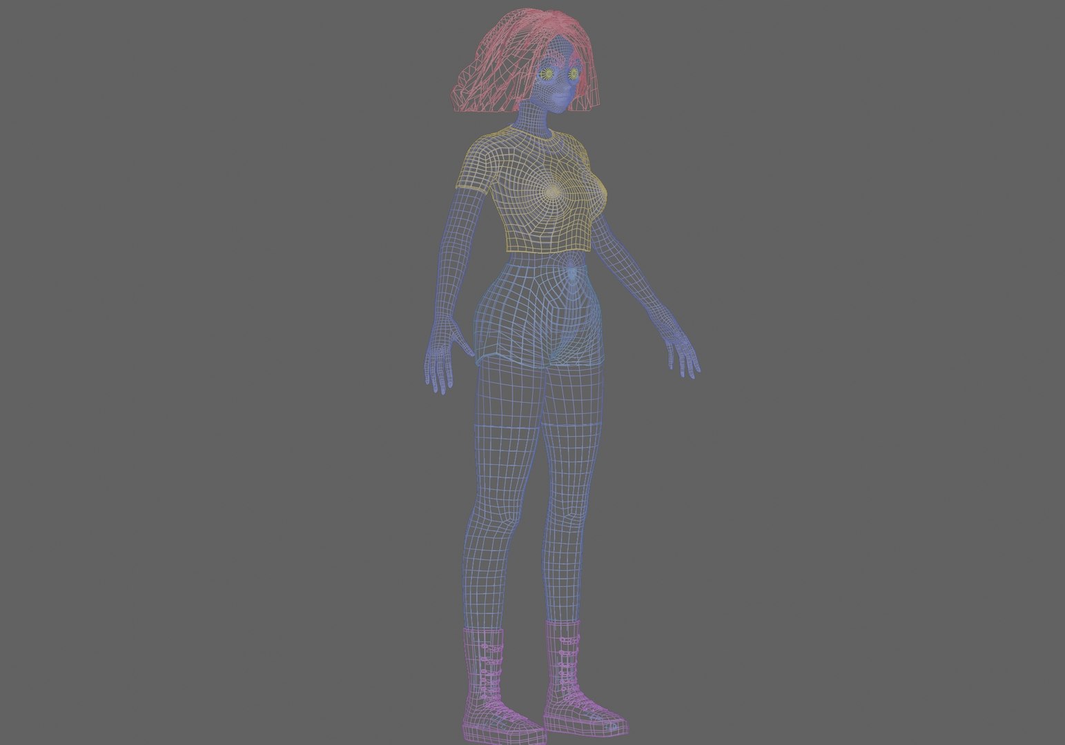 3D Cute Standard Girl V38330 Model - TurboSquid 2281870