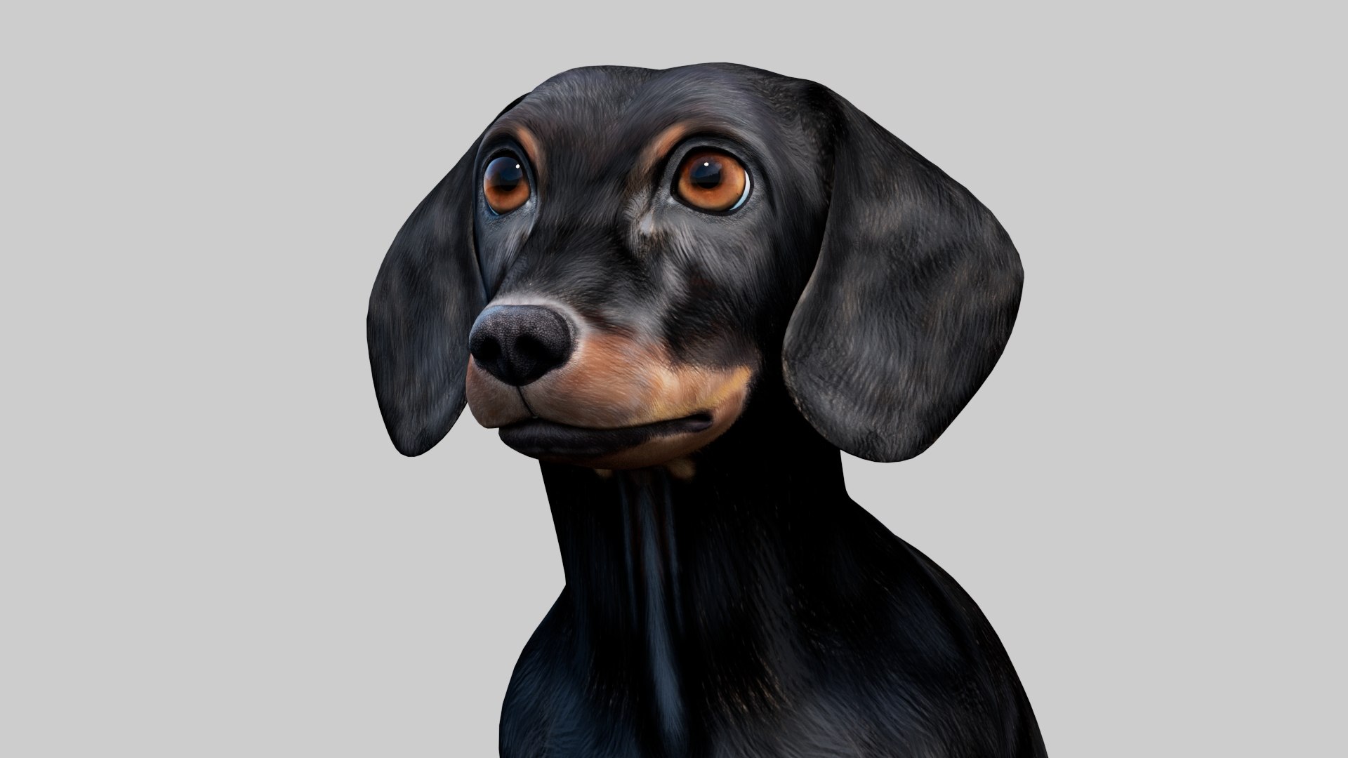 Animated Black Dachshund Dog 3D Model 3D - TurboSquid 2515344