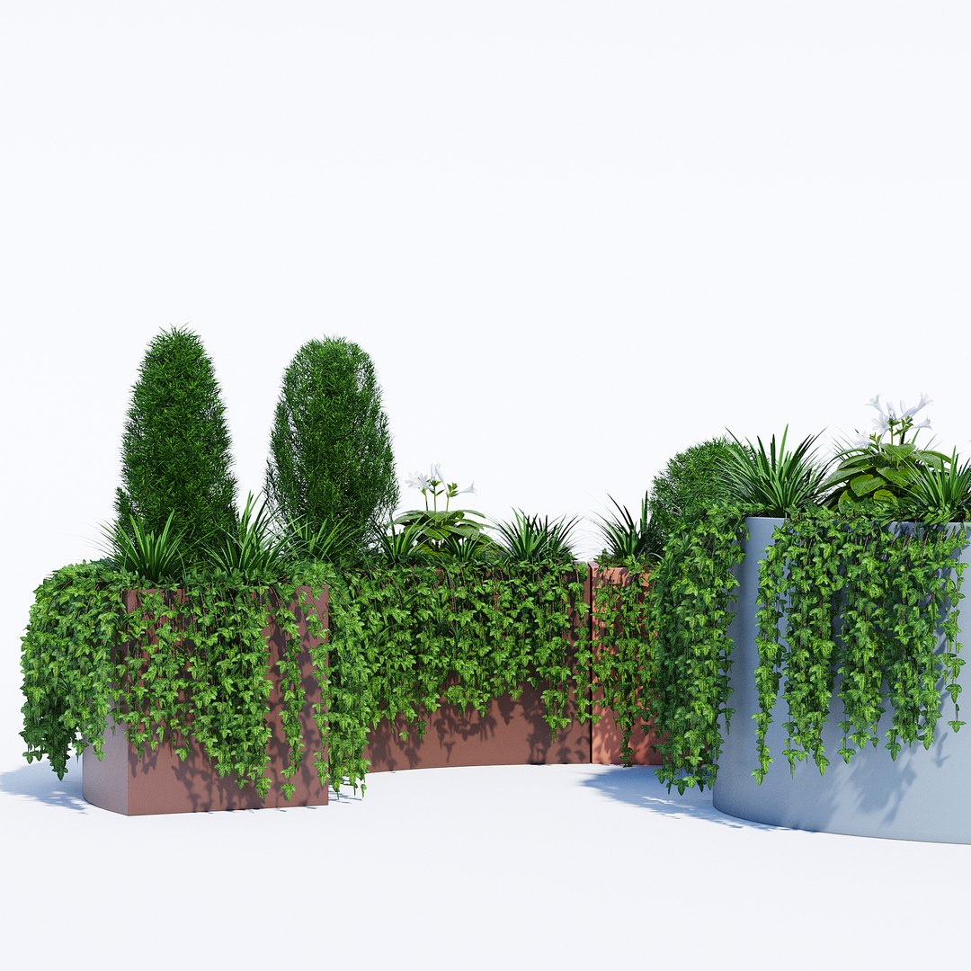 Modular Planters 3D Model - TurboSquid 1307994