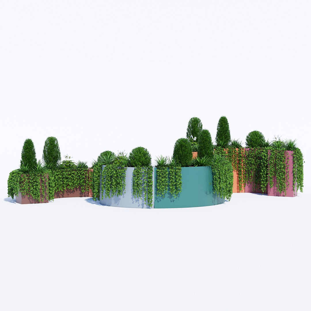 Modular Planters 3D Model - TurboSquid 1307994