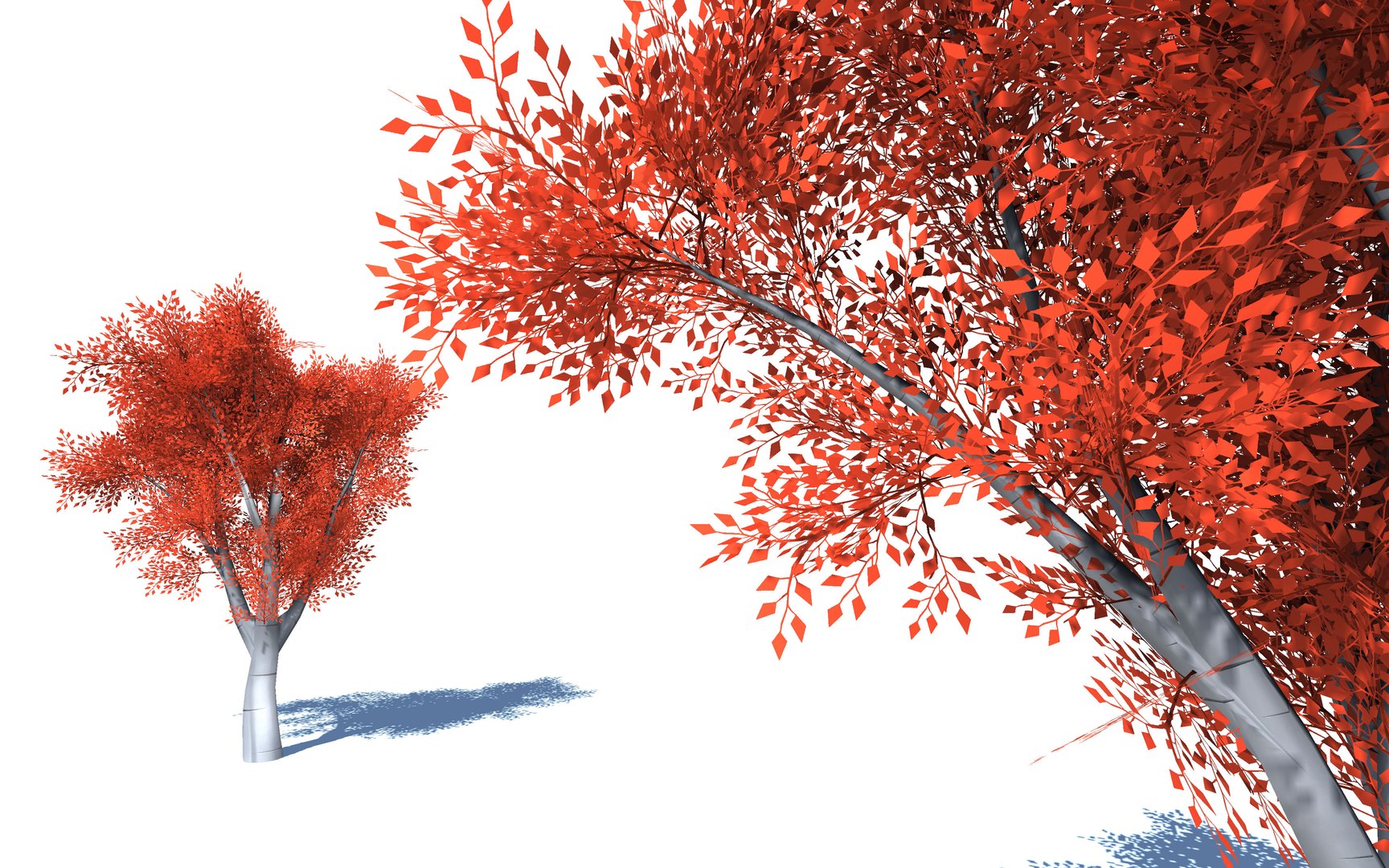3D Model Stylized Colorful Trees Forest - TurboSquid 1513610