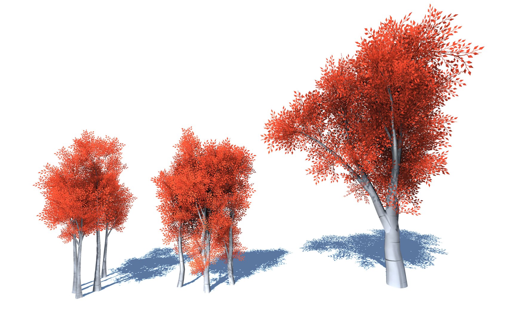 3D Model Stylized Colorful Trees Forest - TurboSquid 1513610