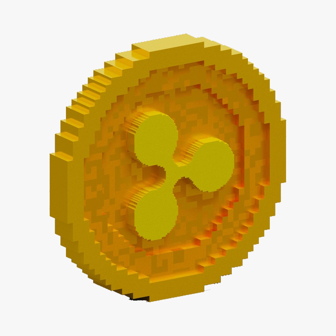 3D model Voxel Ripple Coin - TurboSquid 1854917