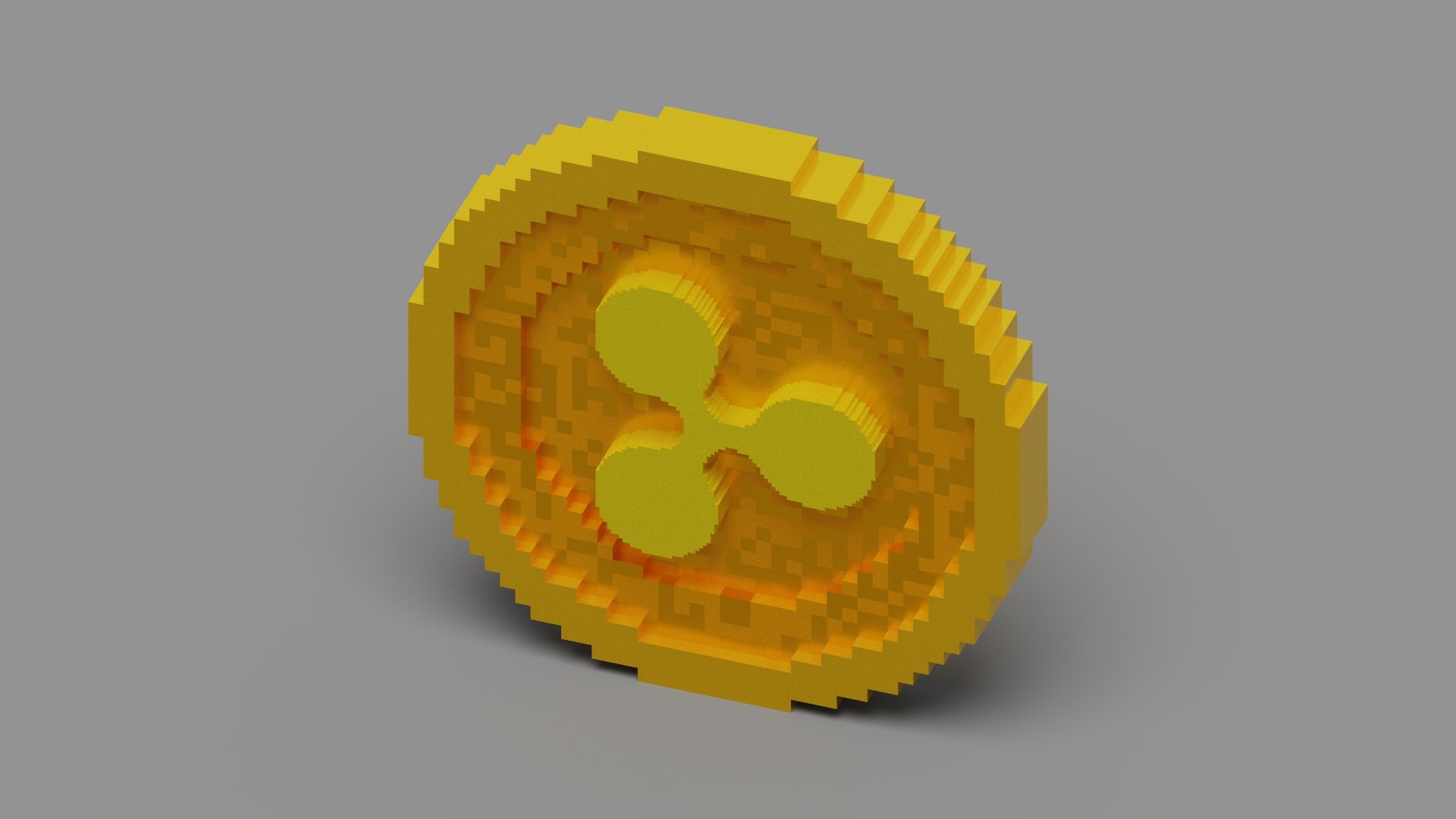 3D Model Voxel Ripple Coin - TurboSquid 1854917