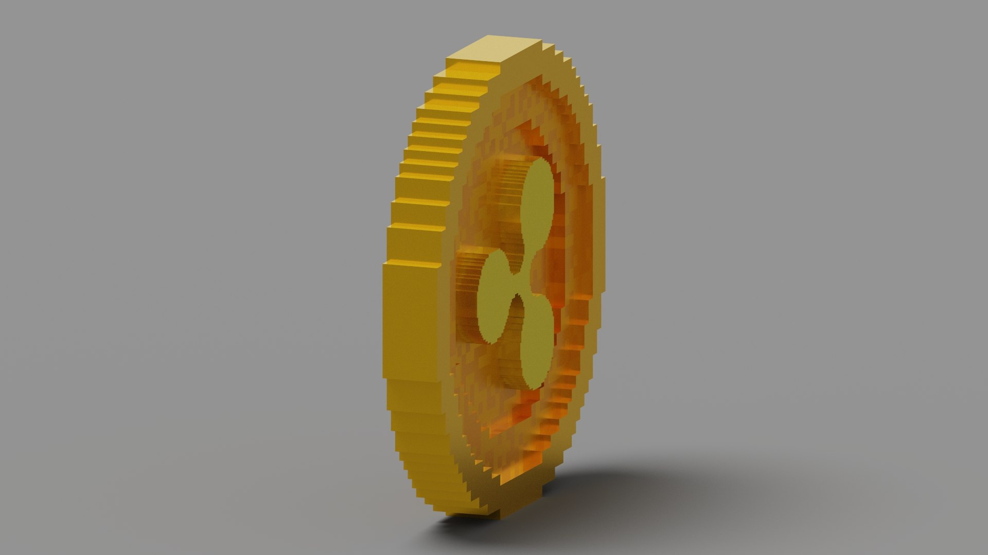3D Model Voxel Ripple Coin - TurboSquid 1854917