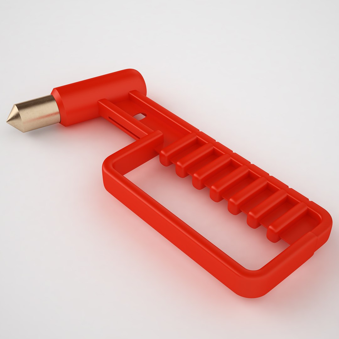 Emergency Hammer Rescue Glass 01 3D model - TurboSquid 1828813