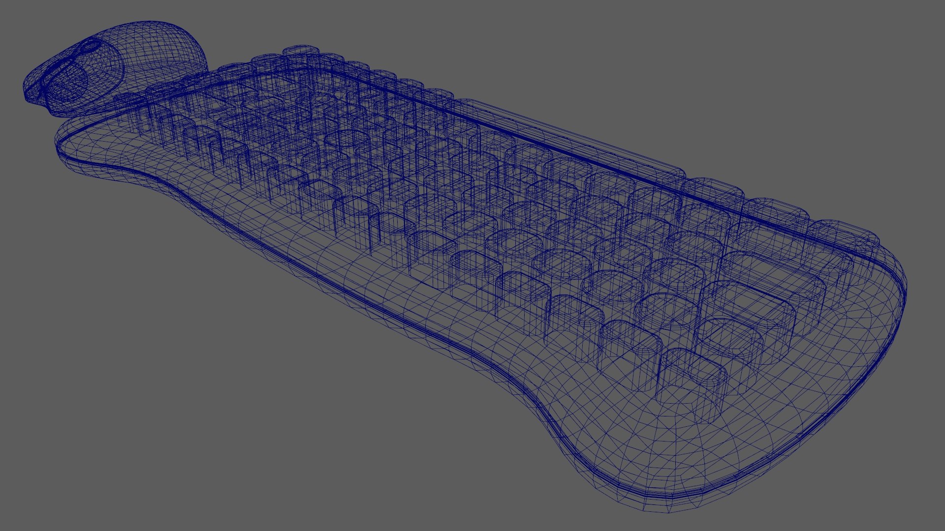 3D Wireless Keyboard Mouse Set Pinky Tones Version - TurboSquid 2086693