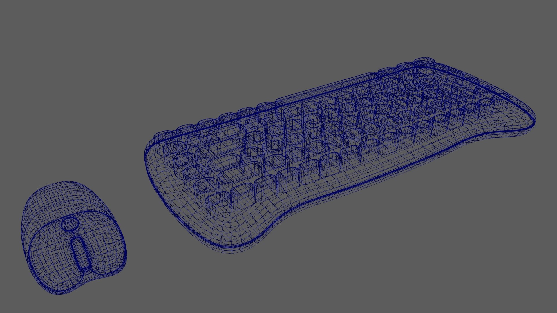 3D Wireless Keyboard Mouse Set Pinky Tones Version - TurboSquid 2086693