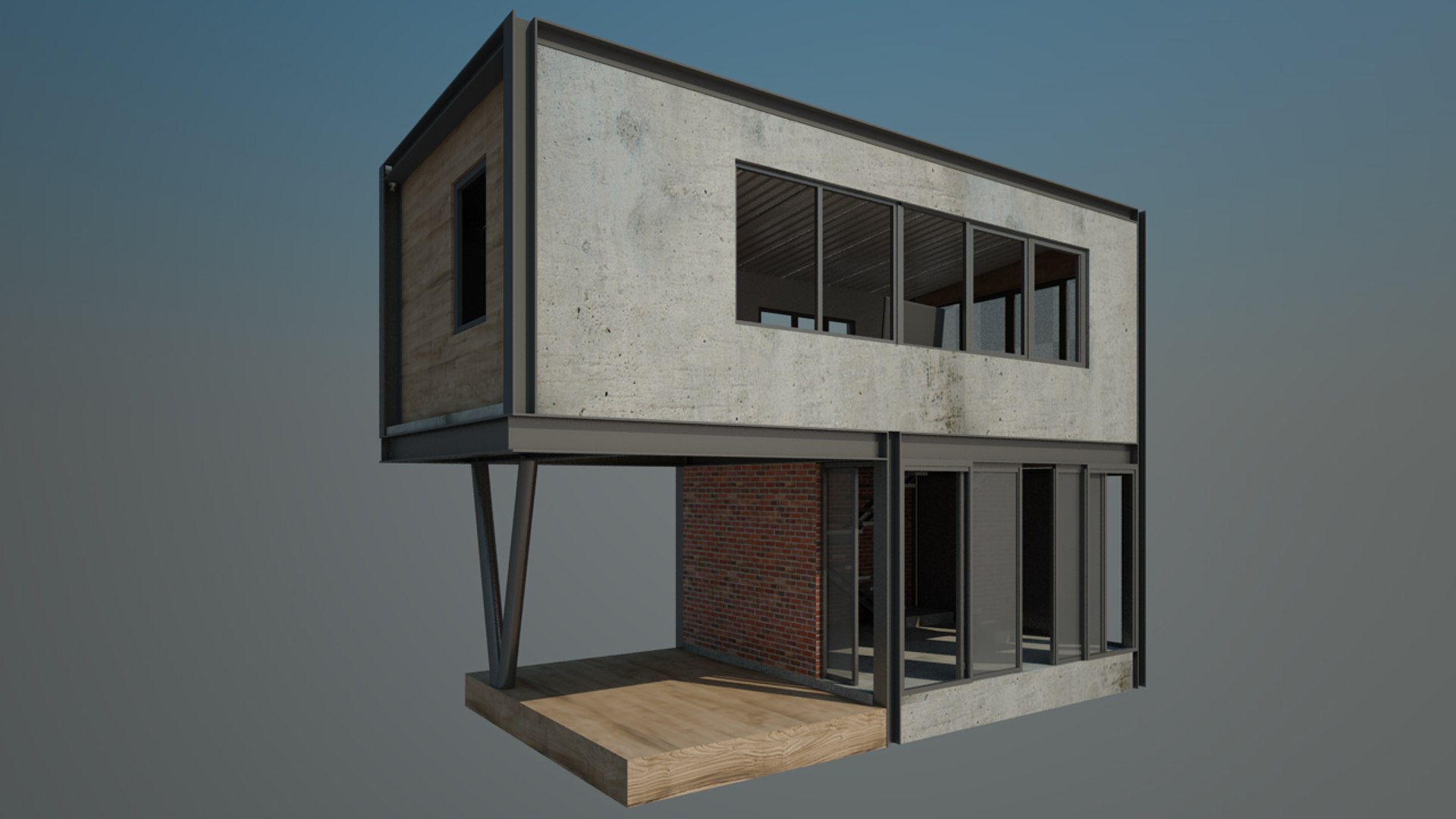 Max 4x10 M Concrete House