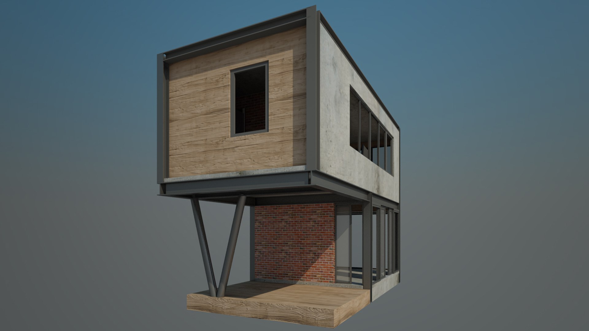 Max 4x10 M Concrete House