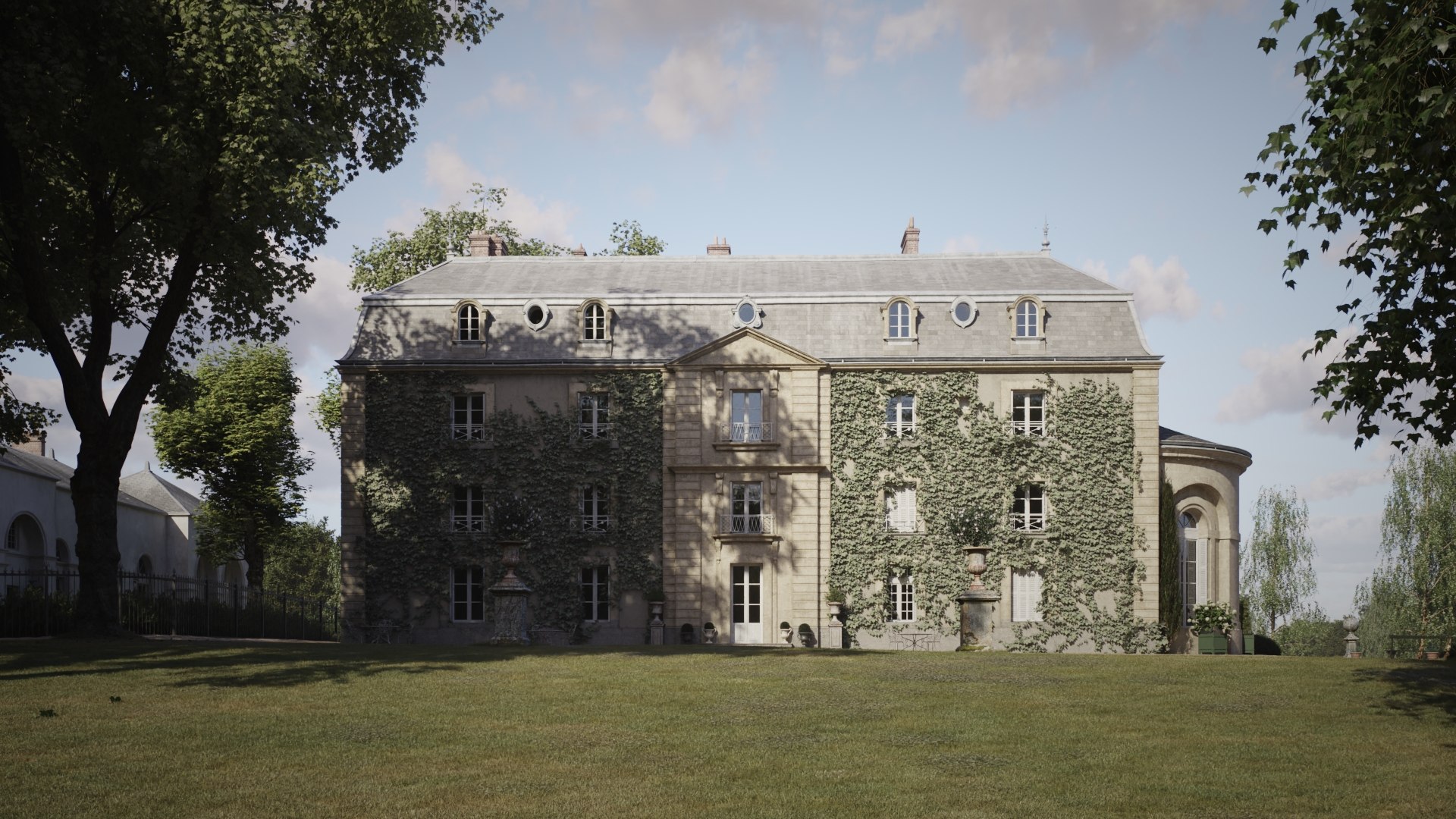 French Chateau 3D Model - TurboSquid 2366610