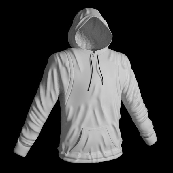 Female Hoodie model - TurboSquid 1844872