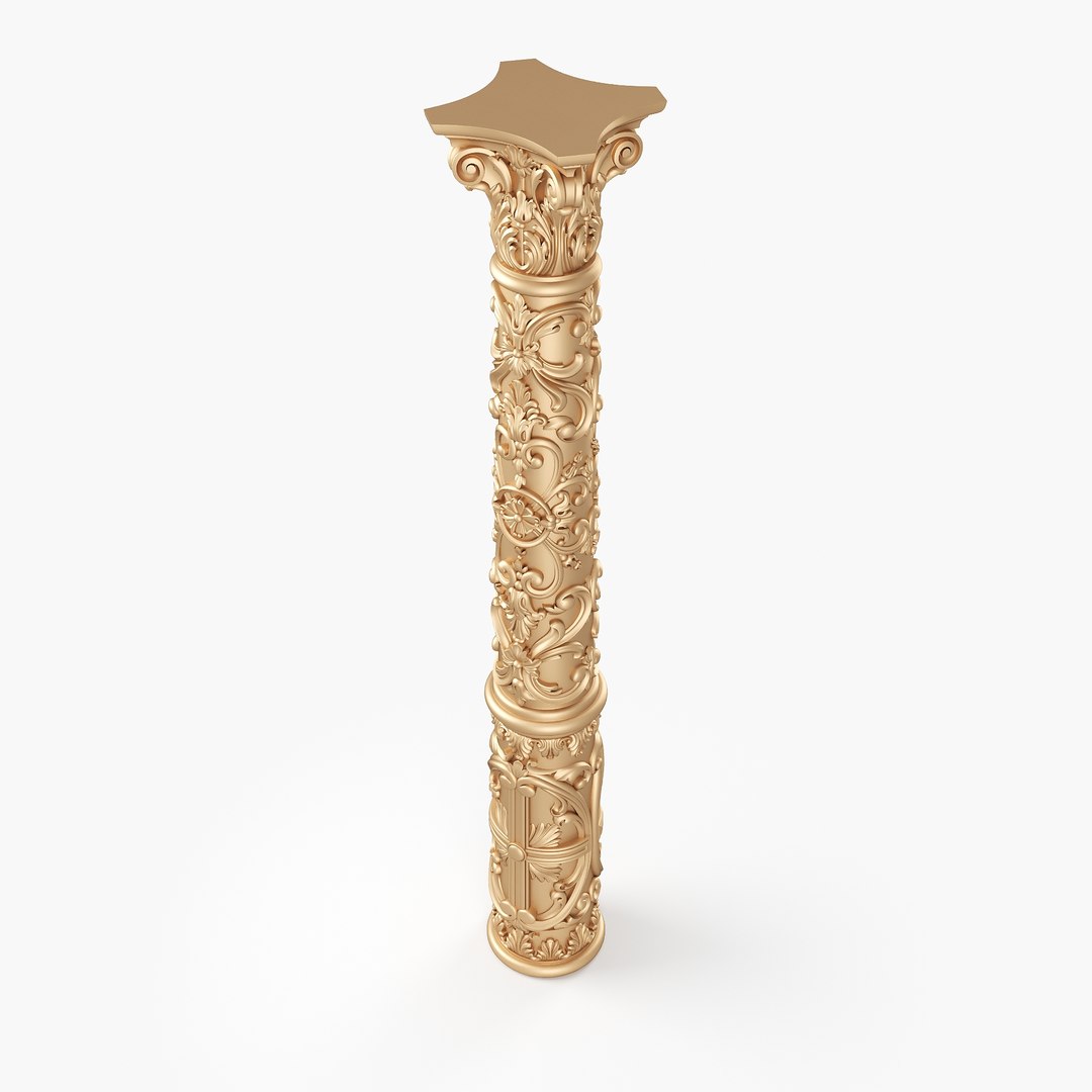 Classic Column 3D - TurboSquid 1773617