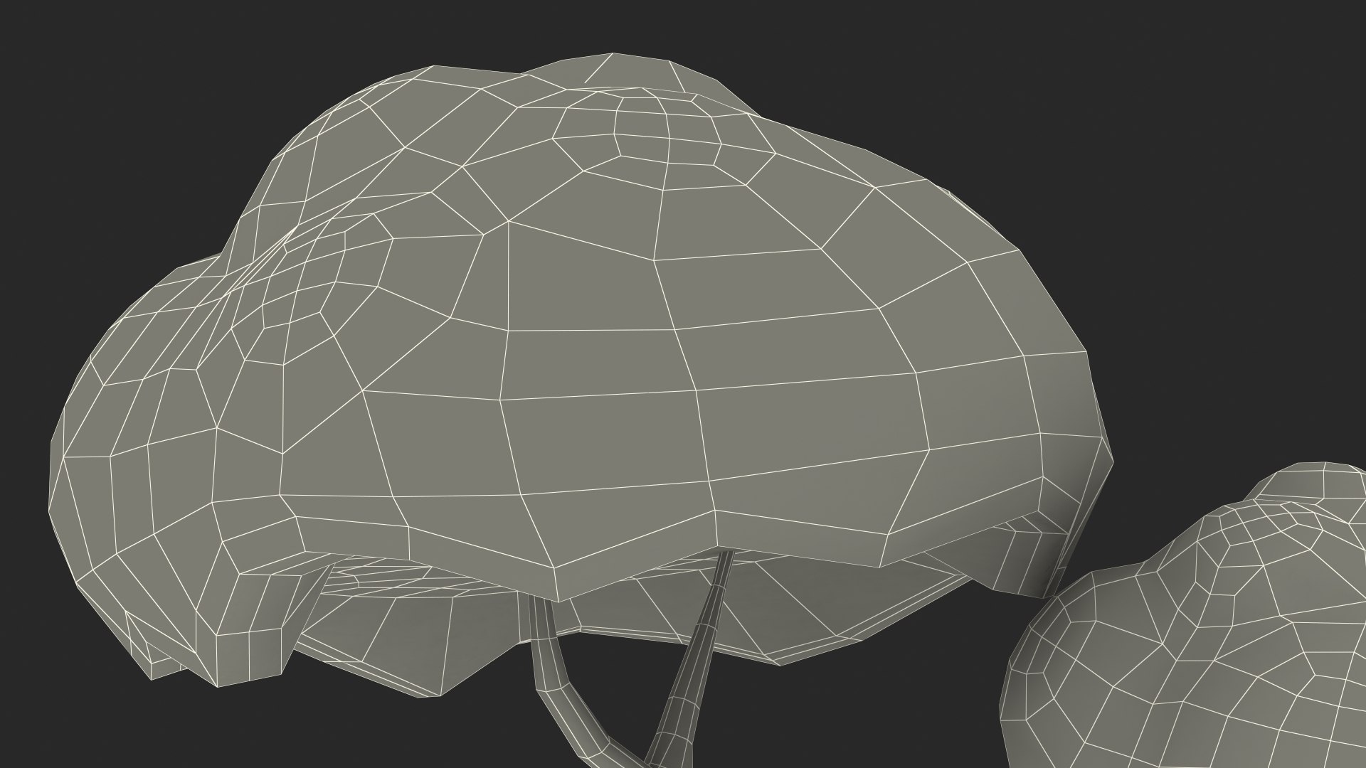 Cartoon Double Tree Simple Coloring 3D model - TurboSquid 2169145