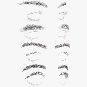 3D Eyebrow Pack 01 - TurboSquid 1982241